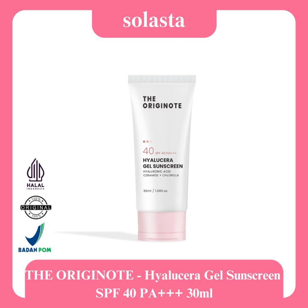 Jual Solasta - THE ORIGINOTE HYALUCERA GEL SUNSCREEN SPF40 PA+++ 30ML ...