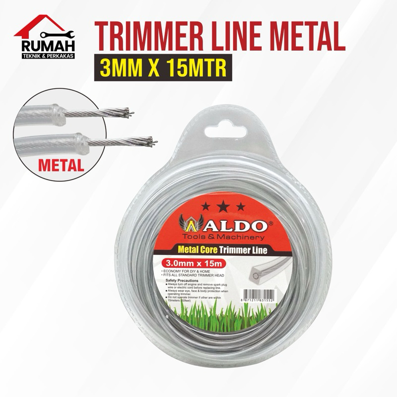 Jual SENAR POTONG RUMPUT METAL / TRIMER LINE 3 MM X 15 M (Di dalam ada ...