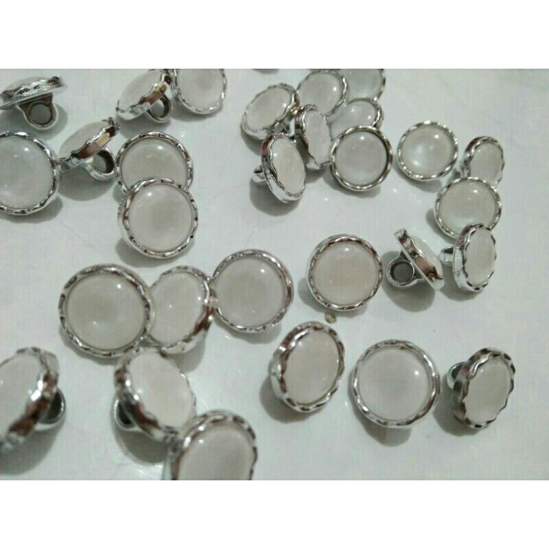 Jual Kancing jamur mata silver 12mm isi 100pcs | Shopee Indonesia
