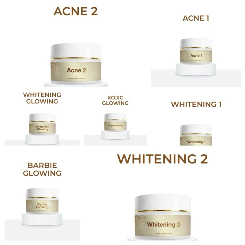 Jual NIGHT CREAM // ACNE.1 // ACNE.2 // BARBIE GLOWING // SUPER KINCLONG // KOJIC GLOWING ...