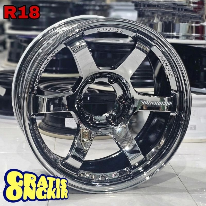 Jual velg racing mobil ring 18 VOLKRAYS TE37 PROGRESIVE velg racing mobil R18 velg racing Pajero ...