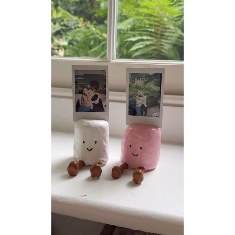 Jual Clay photo holder/polaroid/photo stand/clay art/handmade (OPEN ...