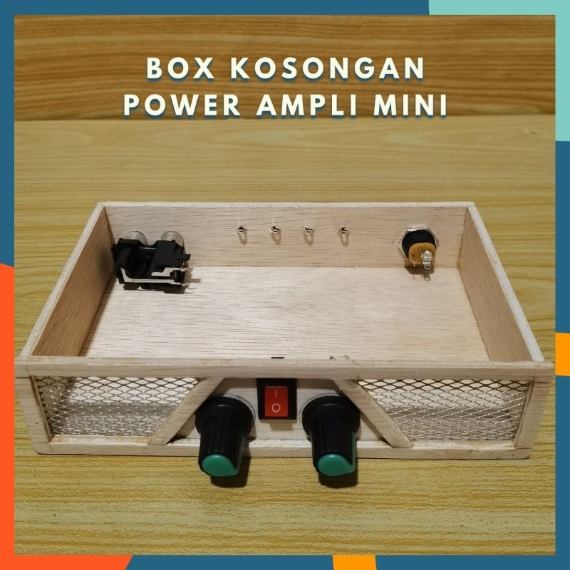 Jual BOX POWER AMPLI MINI KOSONGAN BOK KOSONG PLUS AKSESORIS | Shopee ...