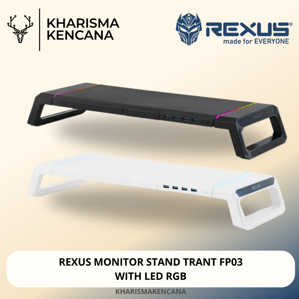 Jual REXUS MONITOR STAND TRANT FP03 WITH LED RGB | Shopee Indonesia
