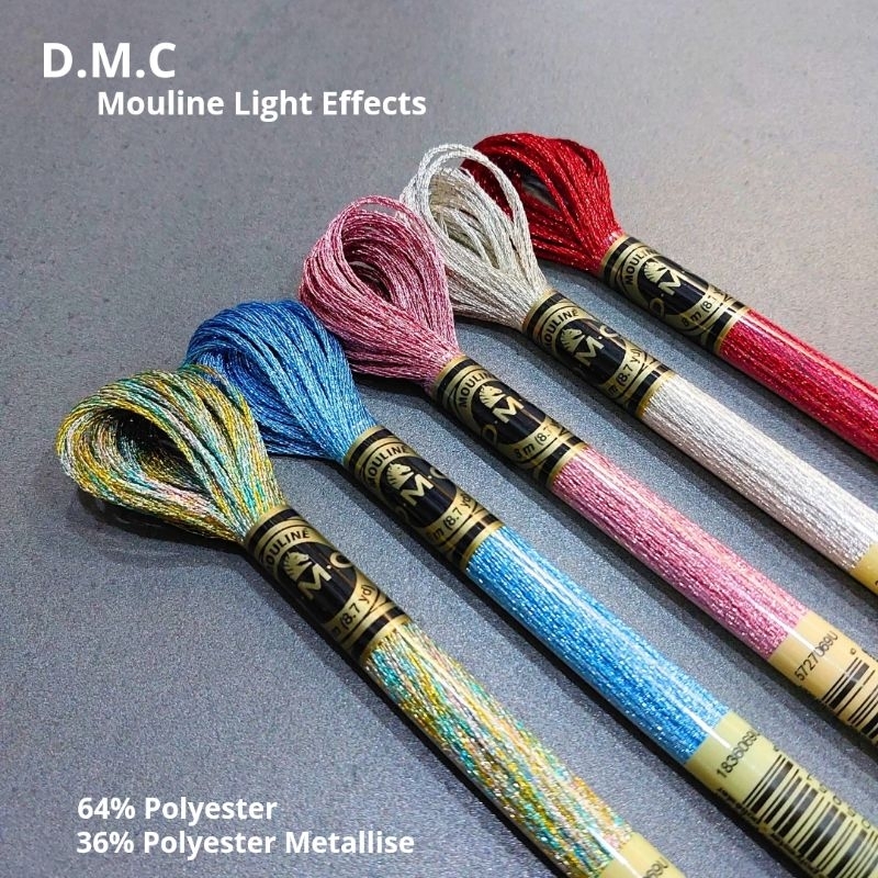 Jual Benang Sulam DMC Mouline Light Effect / Isi 8meter / 6ply (HARGA 1PC) | Shopee Indonesia