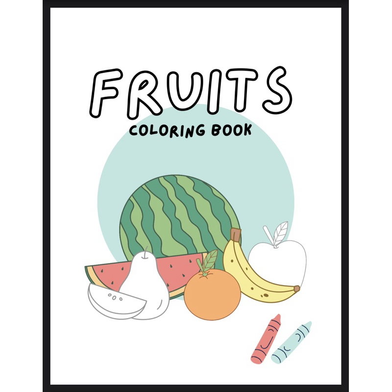 Jual Printable Worksheet - [011] Coloring Delicious Fruits | Shopee ...