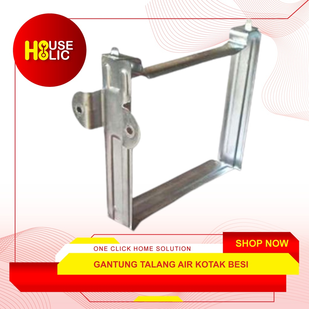 Jual Gantungan Talang Air Kotak Besi 4" / Klem Cantolan Penyangga ...