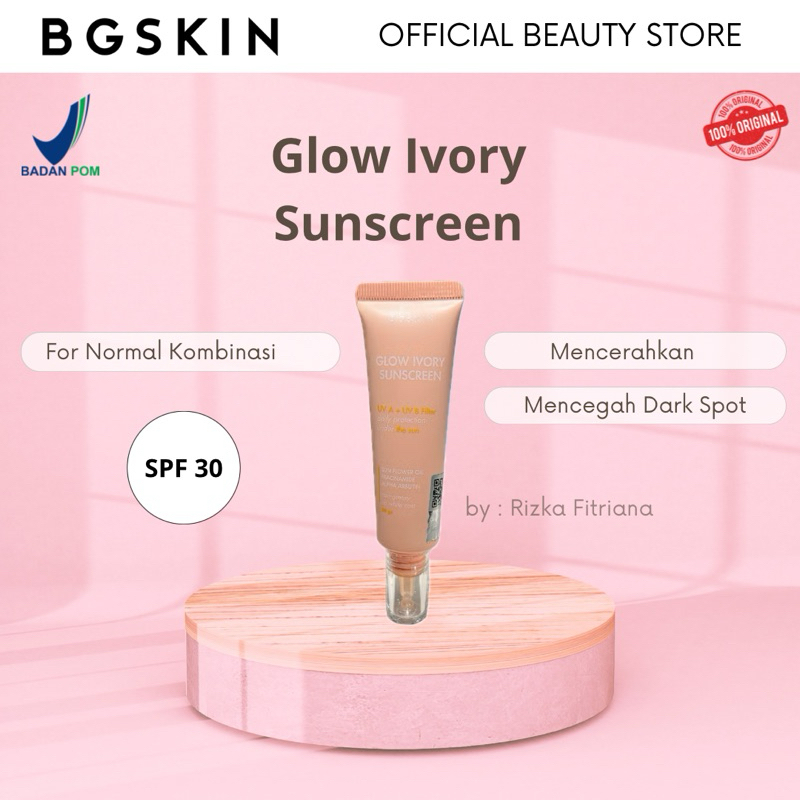 Jual BG SKIN [Original 100%] GLOW IVORY SUNSCREEN BB CREAM | Shopee ...