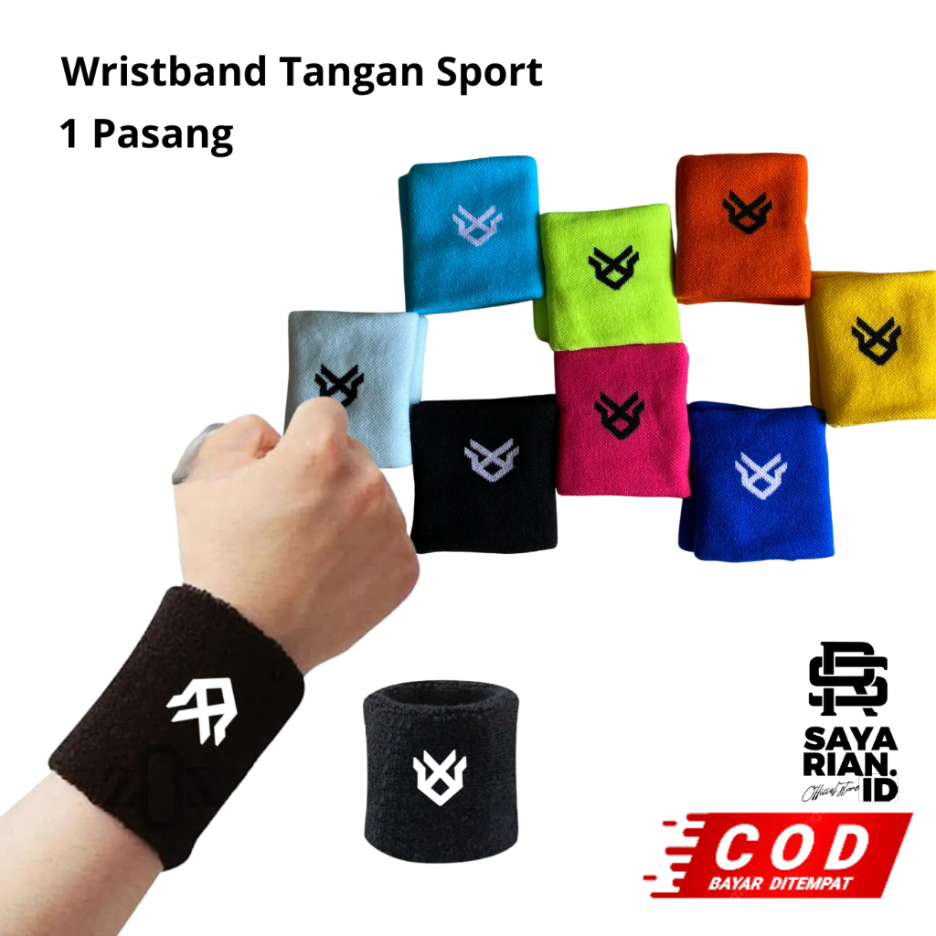 Jual Wristband Raxen Tebal Gym Fitness Badminton Handband Sport Unisex (Wrist band 1 Pasang ...