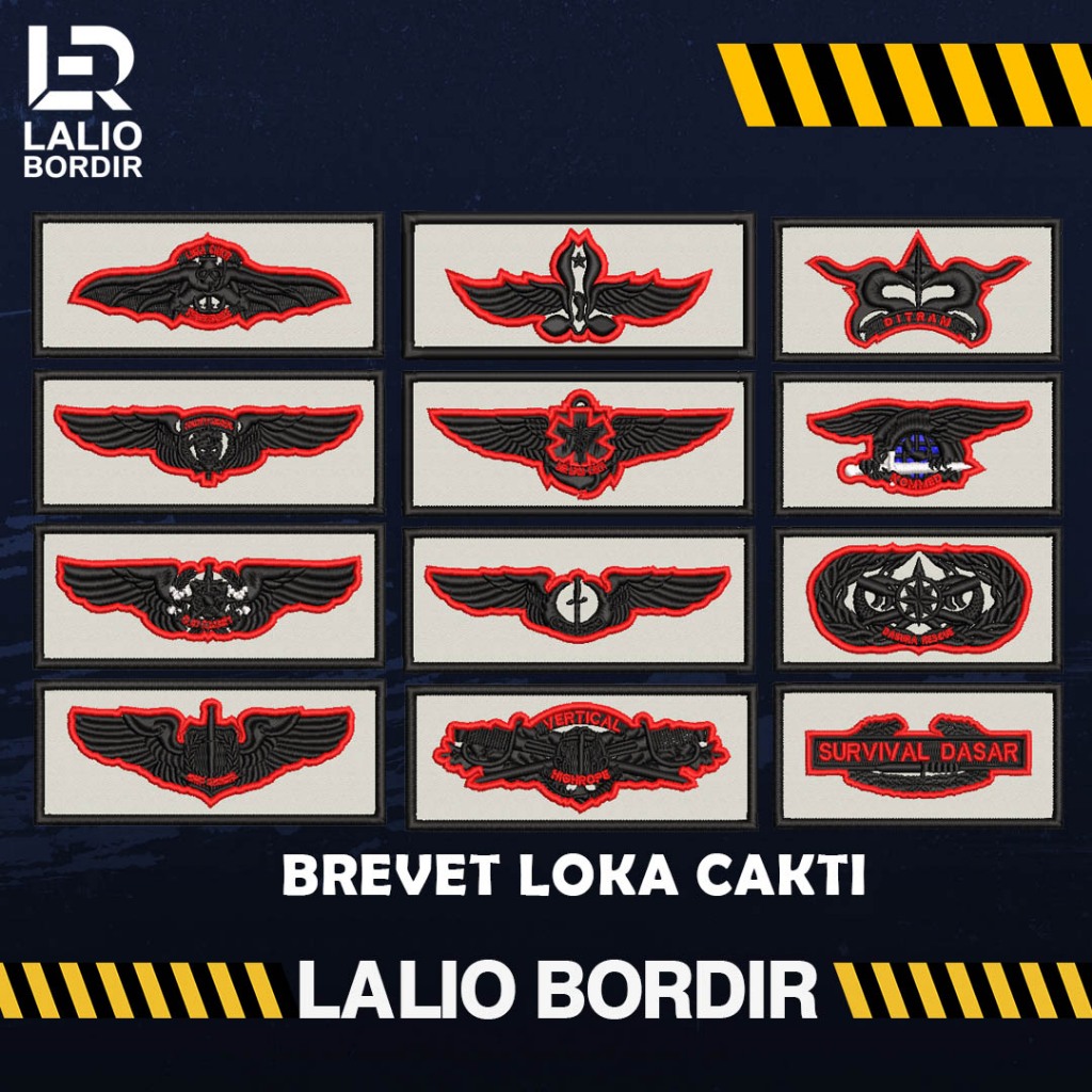 Jual BORDIR LOKA CAKTI BAHAN COKLAT BENANG HITAM | Shopee Indonesia