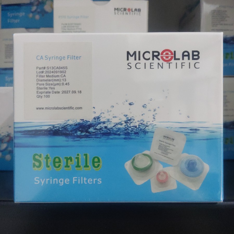 Jual Cellulose Acetate (CA) STERILE Syringe Filter, por: 0.45um, diam ...