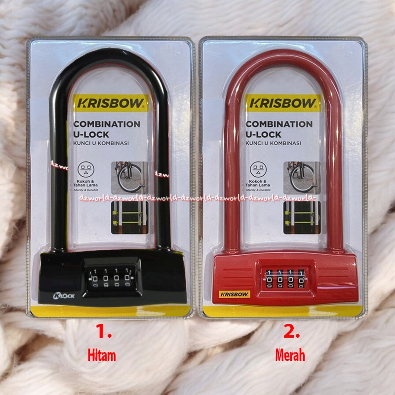 Jual Krisbow Combination U-lock K-Lock 30cm Gembok Kombinasi Kunci U ...