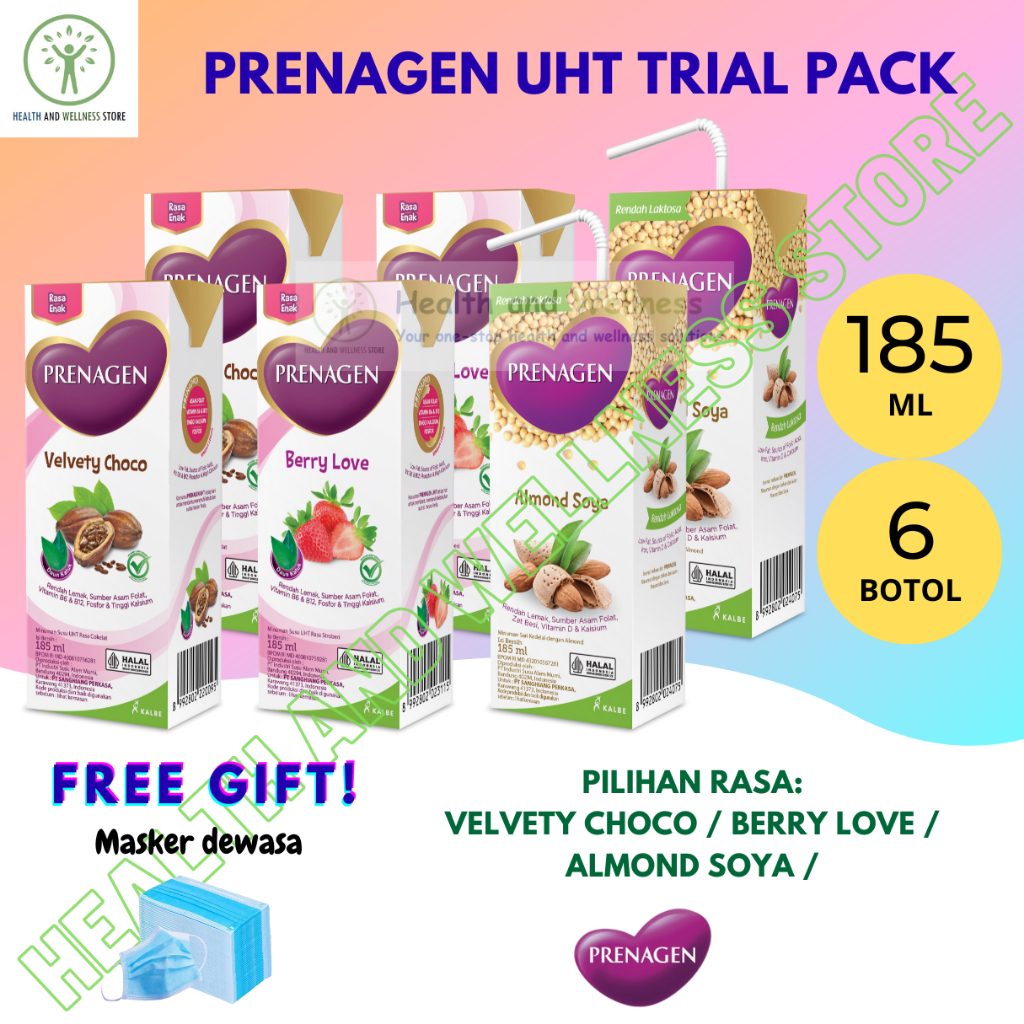 Jual Prenagen Mommy Uht Trial Pack Velvet Choco Almond Soya Berry Love 185 Ml | Shopee Indonesia