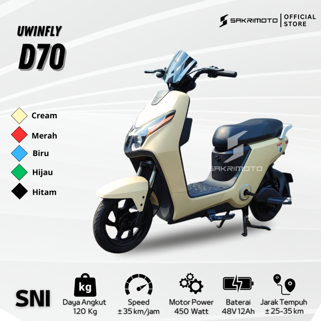 Jual Sepeda Listrik Uwinfly D70 Garansi Resmi Uwinfly D70 D 70 Sepeda Listrik 450W | Shopee ...