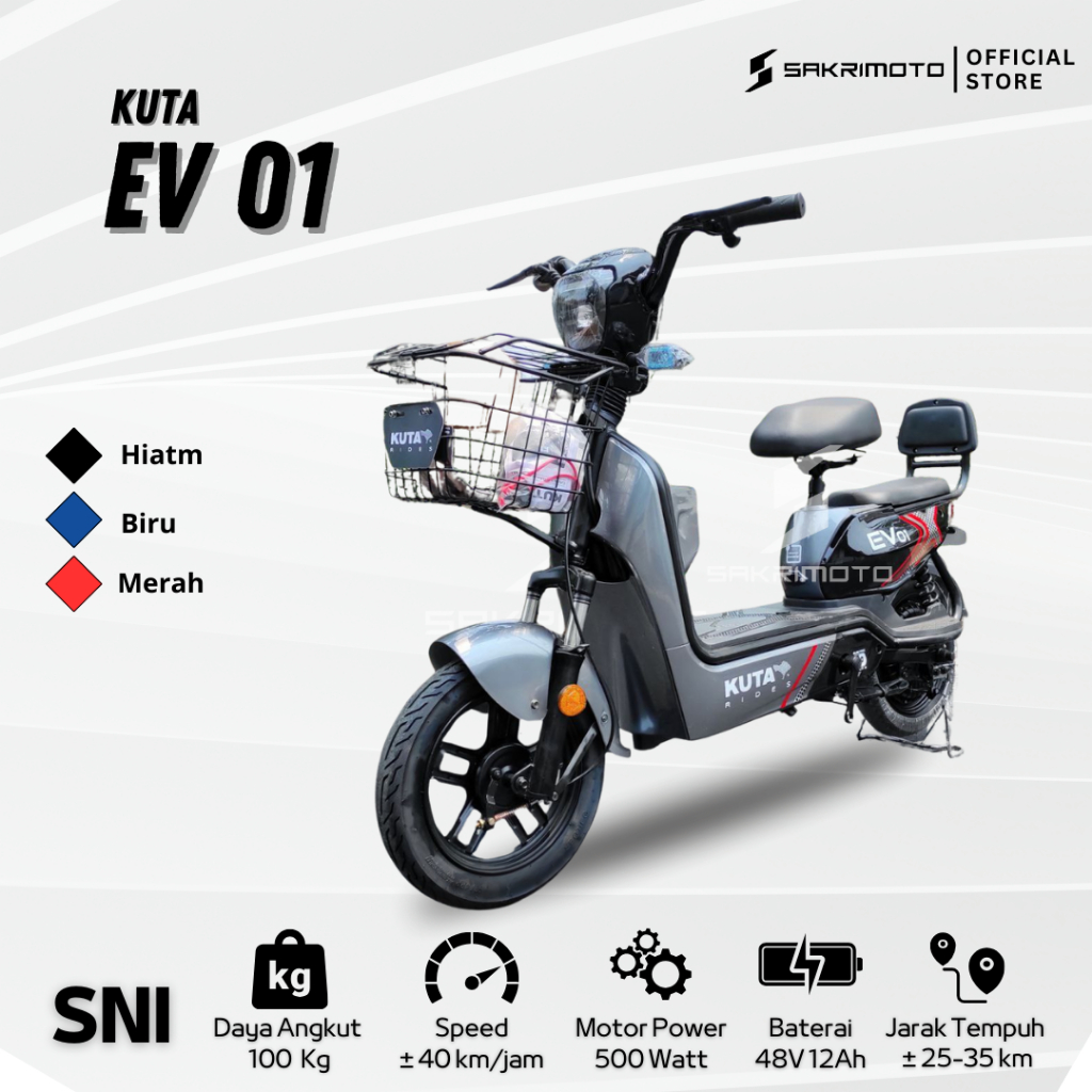 Jual Sepeda Listrik KUTA EV01 Garansi Resmi | Shopee Indonesia