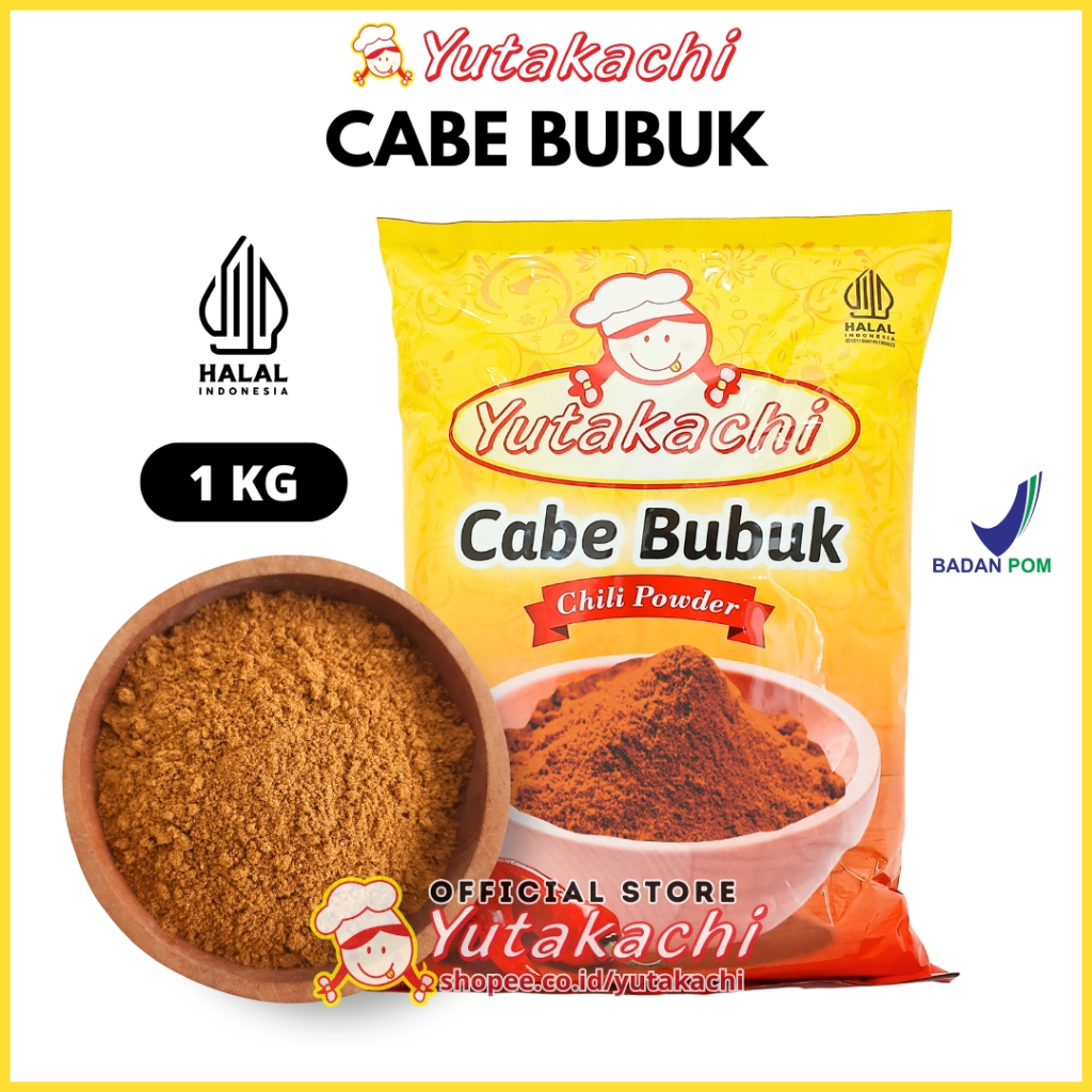 Jual Cabe Bubuk 1Kg Yutakachi / Chili Powder / Cabai Kering Bubuk ...
