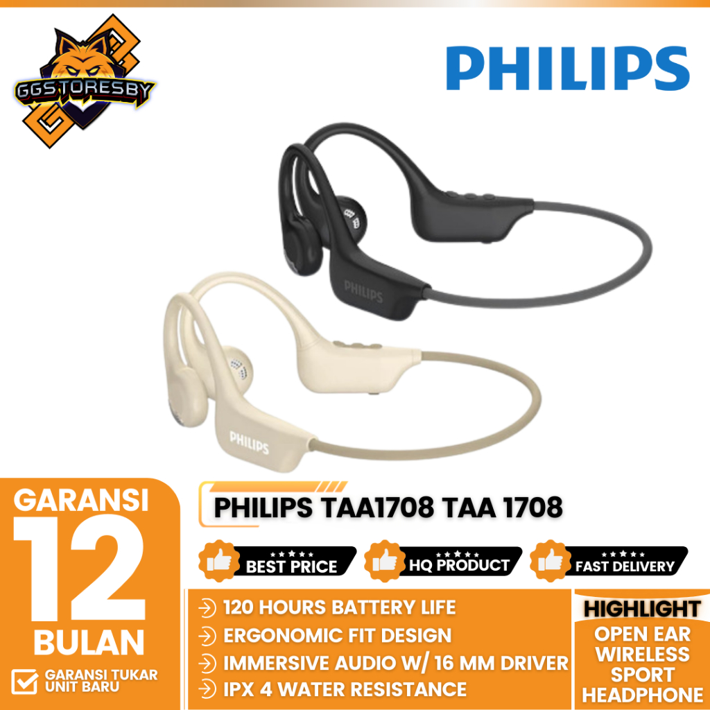 Jual Philips Taa1708 Taa 1708 Open-Ear Wireless Sports Headphones ...