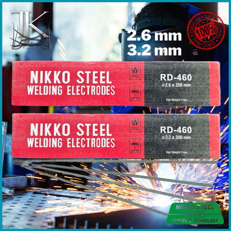 Jual KAWAT LAS LISTRIK NIKKO STEEL RD 460 2.6mm - 3.2mm WELDING ...