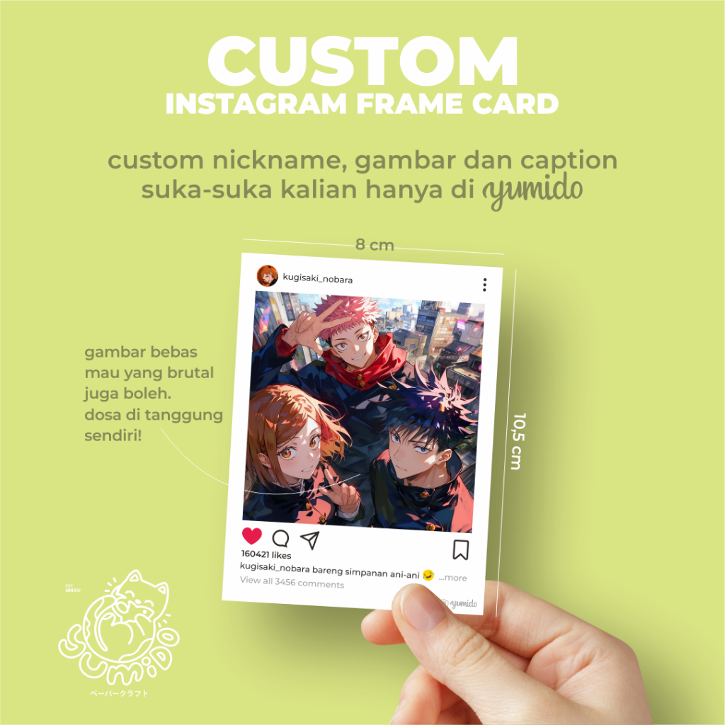 Jual photo card anime post frame | Shopee Indonesia