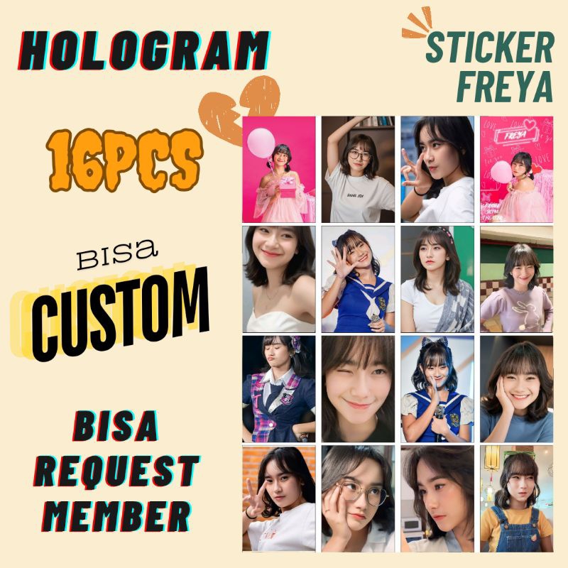 Jual STICKER HOLOGRAM JKT48 - ISI 16PCS | Shopee Indonesia
