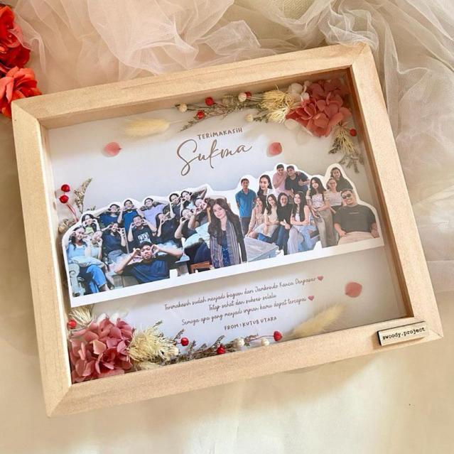 Jual DRIED FLOWER FRAME BECCA FRAME | HADIAH BINGKAI KAYU | KADO MURAH ...