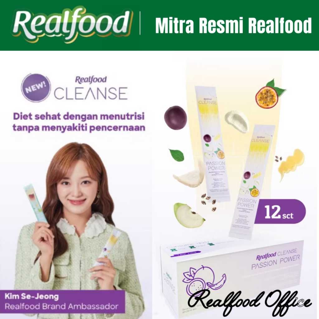 Jual Realfood Cleanse Passion Power Detok Drink 12 pcs ( Diet & Detox ...