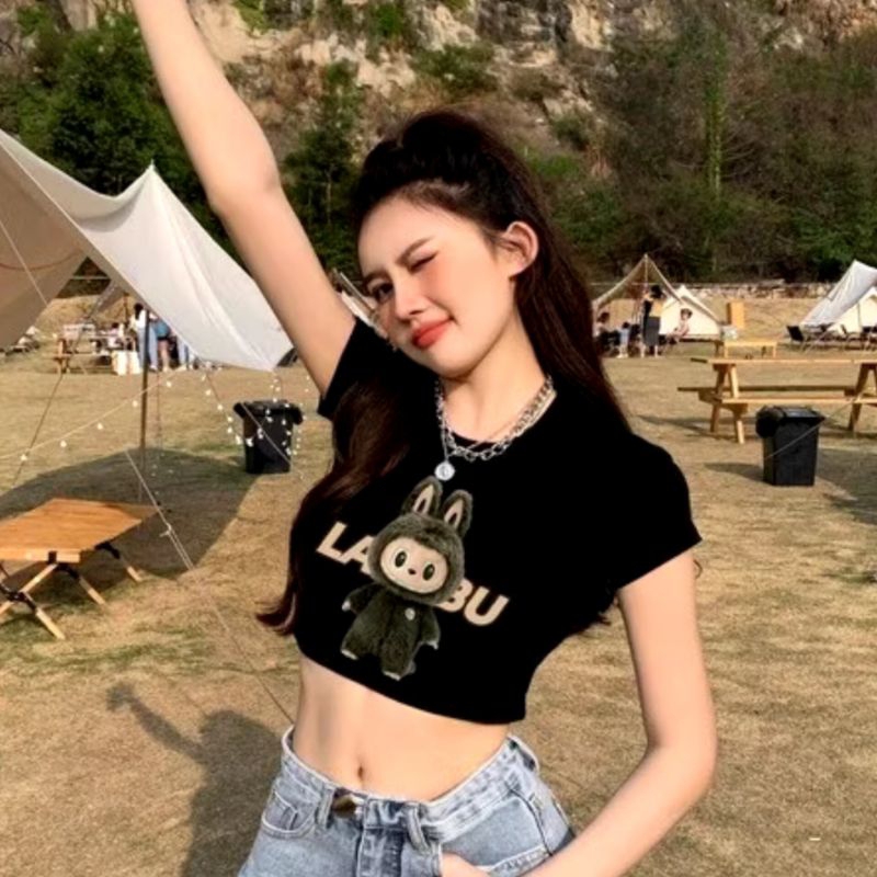 Jual Crop Top LABUBU SEVEN RIB (LD 88CM, PJ 40CM) | Shopee Indonesia