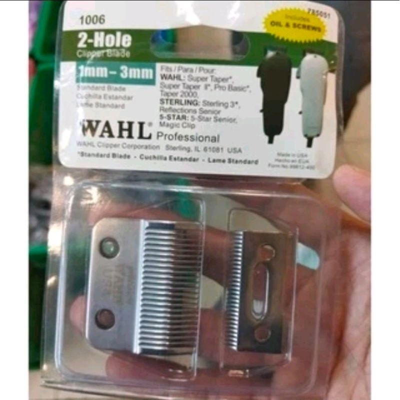 Jual Mata Pisau Cukur Rambut WAHL Original + Minyak Oil / Sparepart ...