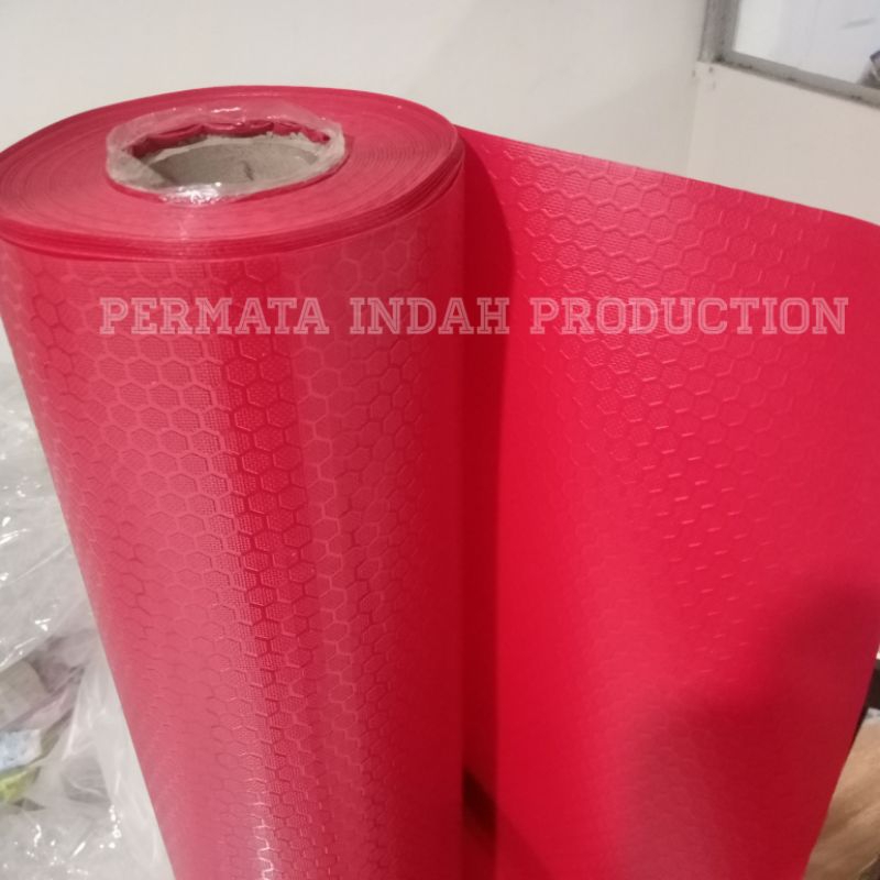 Jual LAPISAN HADCASE PVC HEXAGONAL WARNA MERAH GLOSSY LAPISAN TRIPLEK ...