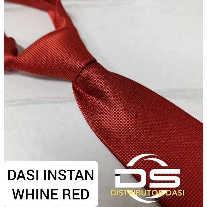 Jual Dasi Instan Pria Merah Maroon Whine red Maroon Terang Maroon Tua ...