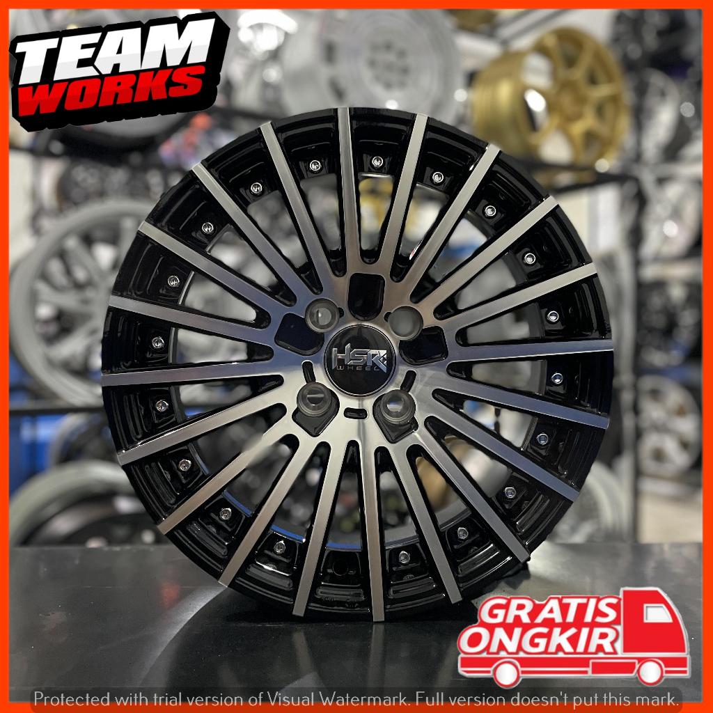 Jual VELG RACING JARI JARI RING 15 HSR TANDAM BLACK POLISH PCD 4X100 MOBIL BALENO SOLUNA VIOS ...