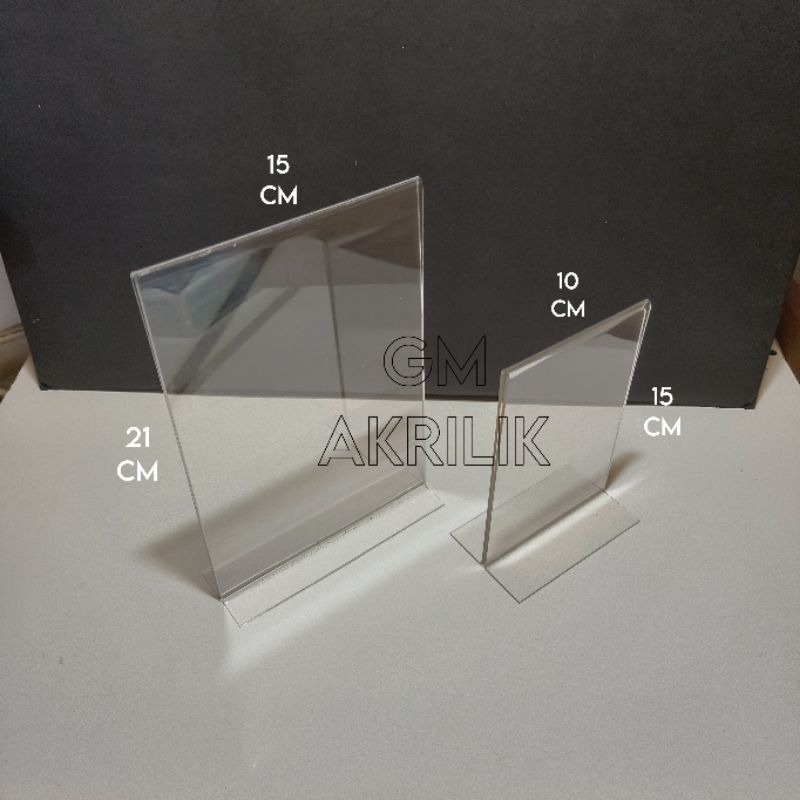 Jual AKRILIK TEMPAT BROSUR | QRIS | MENU - UKURAN A5 | A6 TEBAL 2MM ...