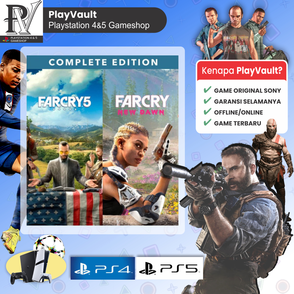 Jual Far Cry 5 + Far Cry New Dawn Complete Edition PS4 PS5 | Shopee Indonesia