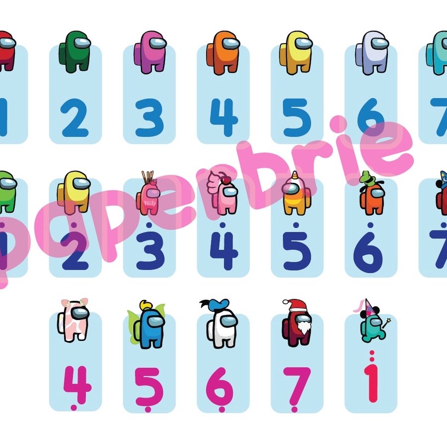 Jual SIAP KIRIM GAN Dapat 2 set AMONG S Stiker pianika sticker pianika ...