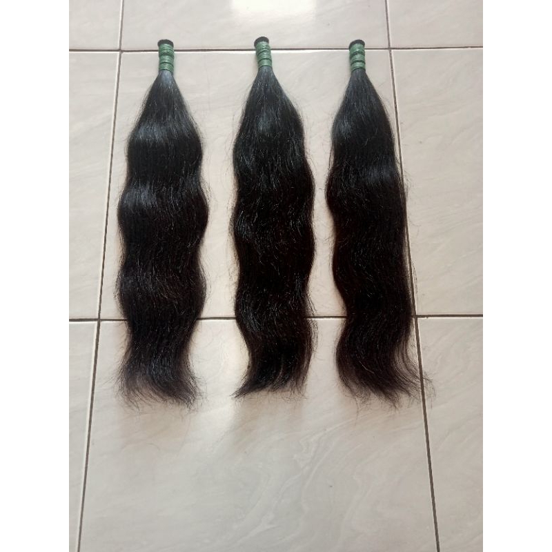 Jual RAMBUT MENTAHAN Standar 50 Cm 100 gram | Shopee Indonesia