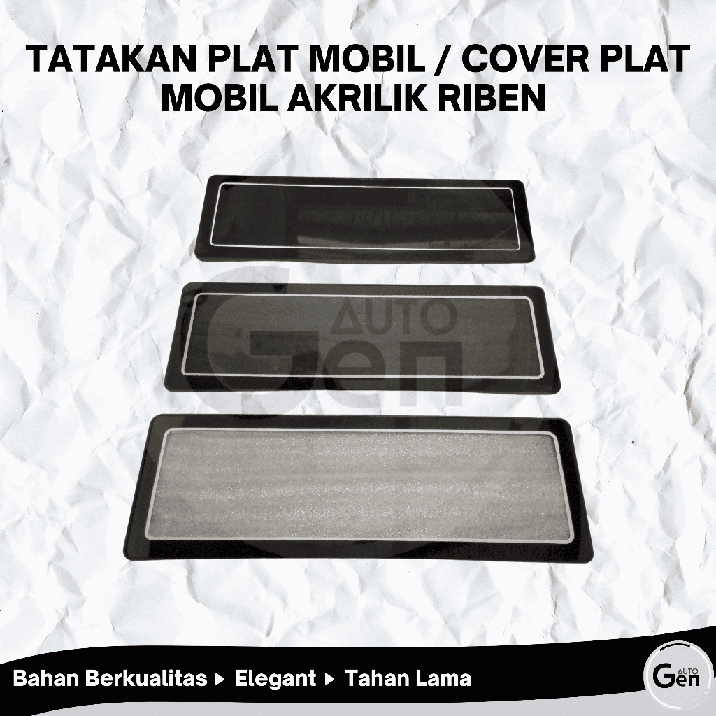 Jual 1 SET || TEMPAT PLAT / DUDUKAN PLAT NOMOR MOBIL RIBEN AKRILIK [TOP ...