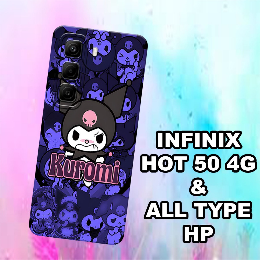Jual (KS4) Softcase karet untuk INFINIX HOT 50 4G 2024 Motif gambar karakter Motif Cewek/casing ...