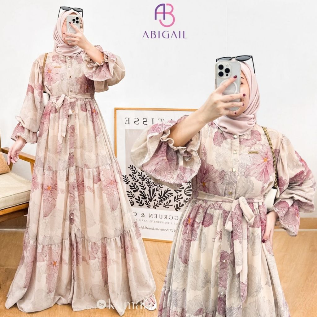 Jual Gamis Wanita Mayung Dress Jumbo Terbaru Lebaran 2025 Ceruti ...