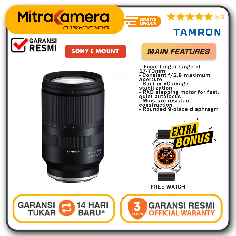 Jual Tamron 17-70mm F2.8 Di III-A VC RXD Lens Garansi Resmi | Shopee Indonesia