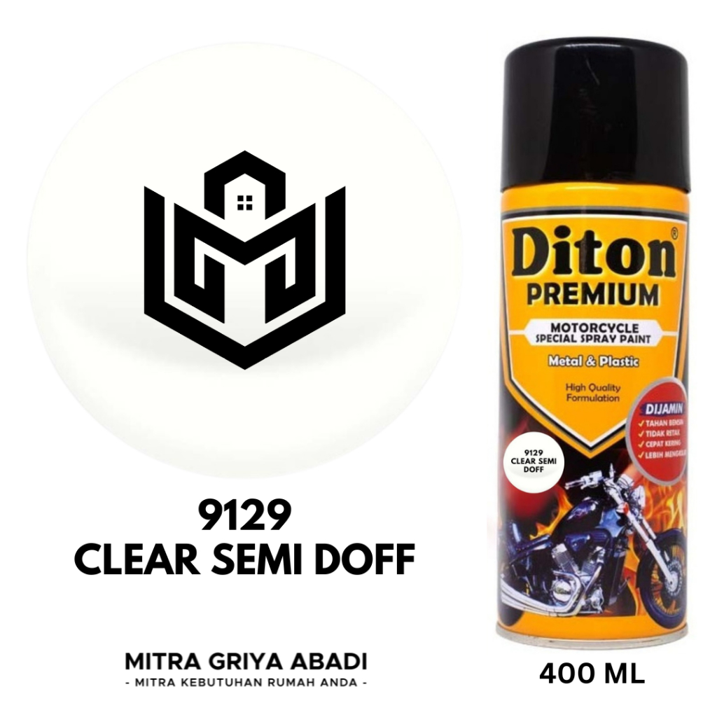 Jual Diton Premium 9129 Clear Semi Doff / Cat Semprot / 400ml | Shopee ...