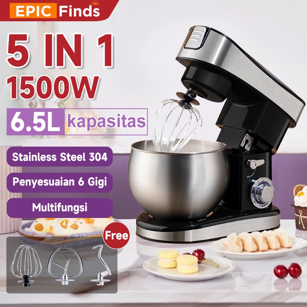 Jual ⭐Garansi 2 tahun ⭐ Epic Finds 5 in1 Multifungsi Stand Mixer ...
