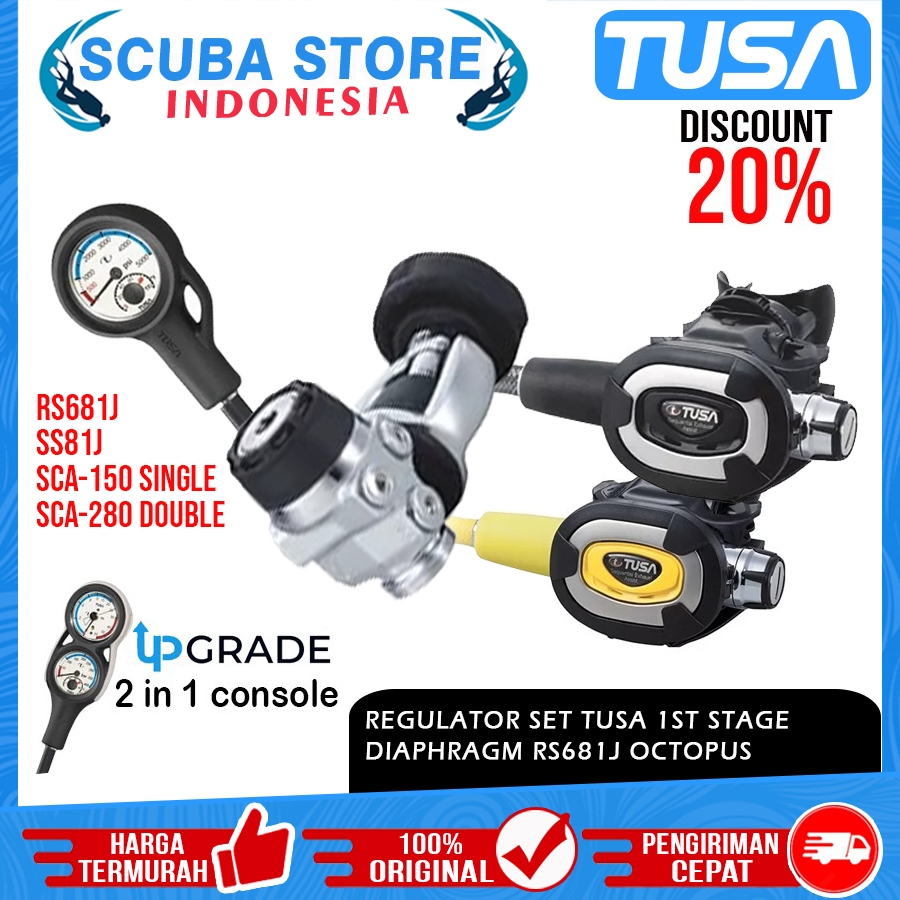 Jual Paket Regulator Set Package Tusa RS681J 1st Stage 2nd Stage ...