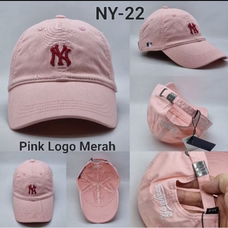 Jual Topi Wanita Cewek Baseball Katun Pink Logo Bordir Topi Olahraga ...