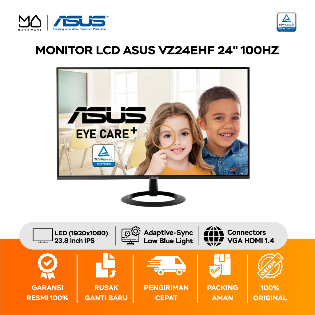 Jual Monitor Gaming ASUS VZ24EHF Eye Care– 24-inci (layar 23.8), IPS ...