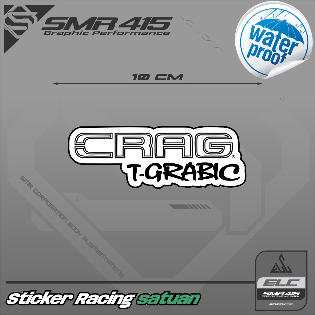 Jual STIKER CRAIG T grabic / stiker vinyl Craig racing / stiker ...