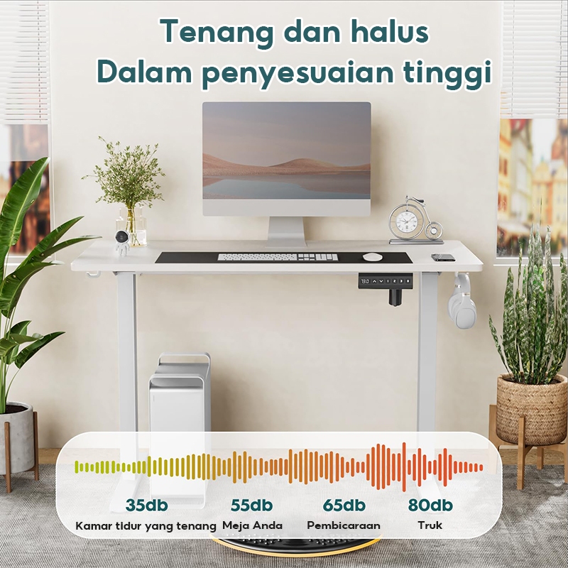 Jual Xpanse Meja Kerja Elektrik Adjustable Standing Desk Meja Belajar ...