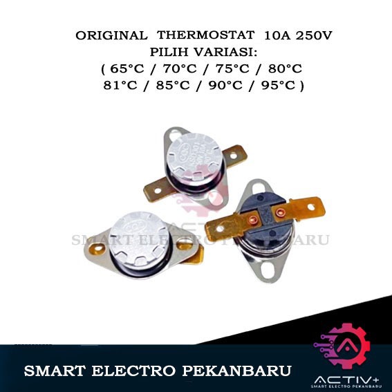 Jual ORIGINAL 10A 250V THERMOSTAT (PILIH VARIASI: 65°C - 95°C) BIMETAL Celcius RICECOOKER ...