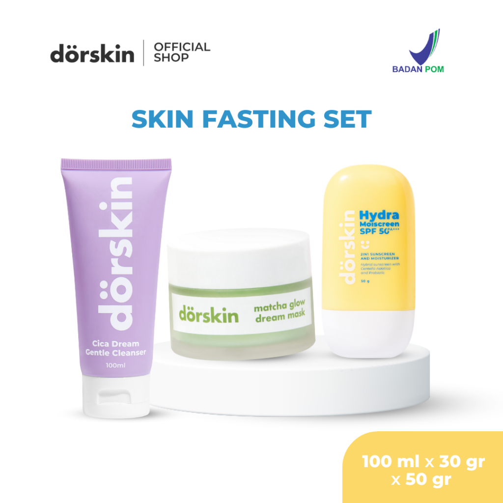 Jual [SKIN FASTING SET] Dorskin Matcha Glow Dream Sleeping Mask + Hydra ...