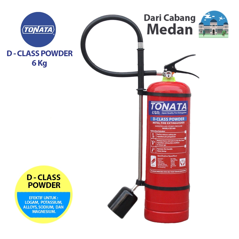 Jual APAR D-Class Powder 6 Kg Tonata / APAR 6Kg Logam | Shopee Indonesia