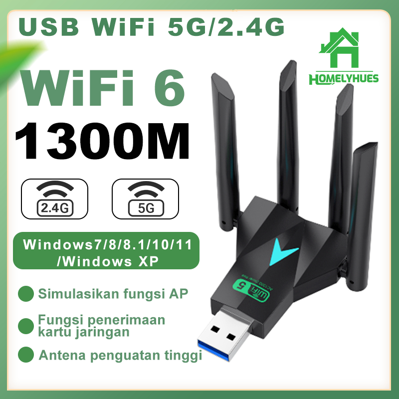 Jual 1300M Usb WiFi Dongle PC / USB WIFI LAPTOP / WIFI Dongle Adapter ...